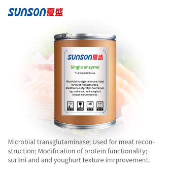 Food grade transglutaminase powder for protein functionality meat ...